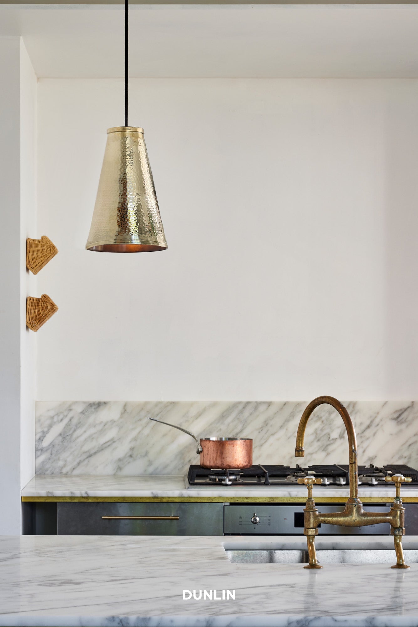 Dunlin Callot Weathered Brass Pendant Light – Dunlin Home