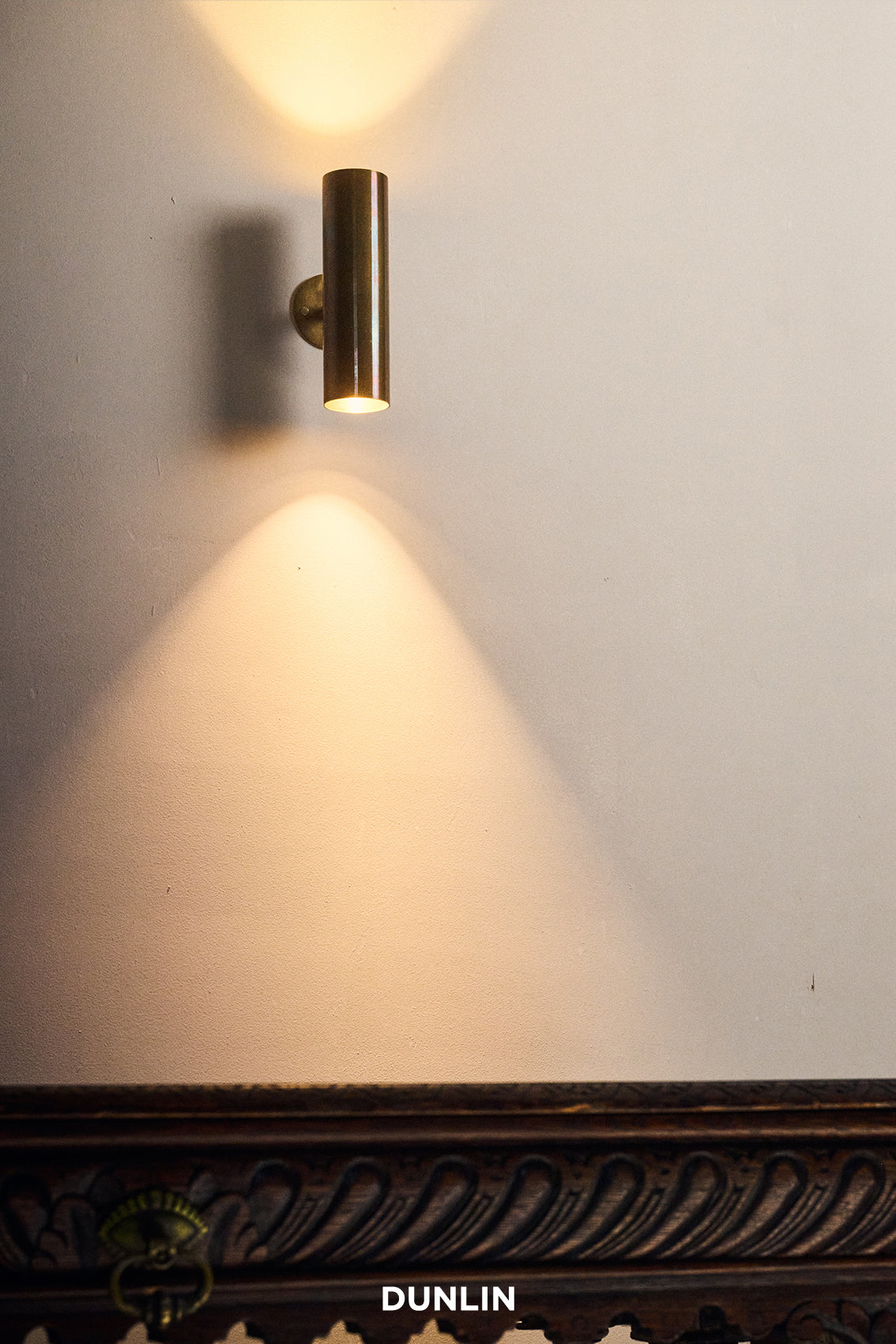 DUNLIN Up Down Light Raw Brass, Indoor – Dunlin Home
